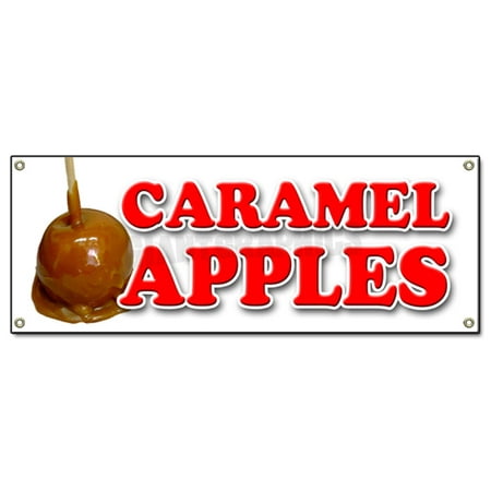 Caramel Apples Banner Sign Candy Apple cart Sign Signs | Walmart Canada