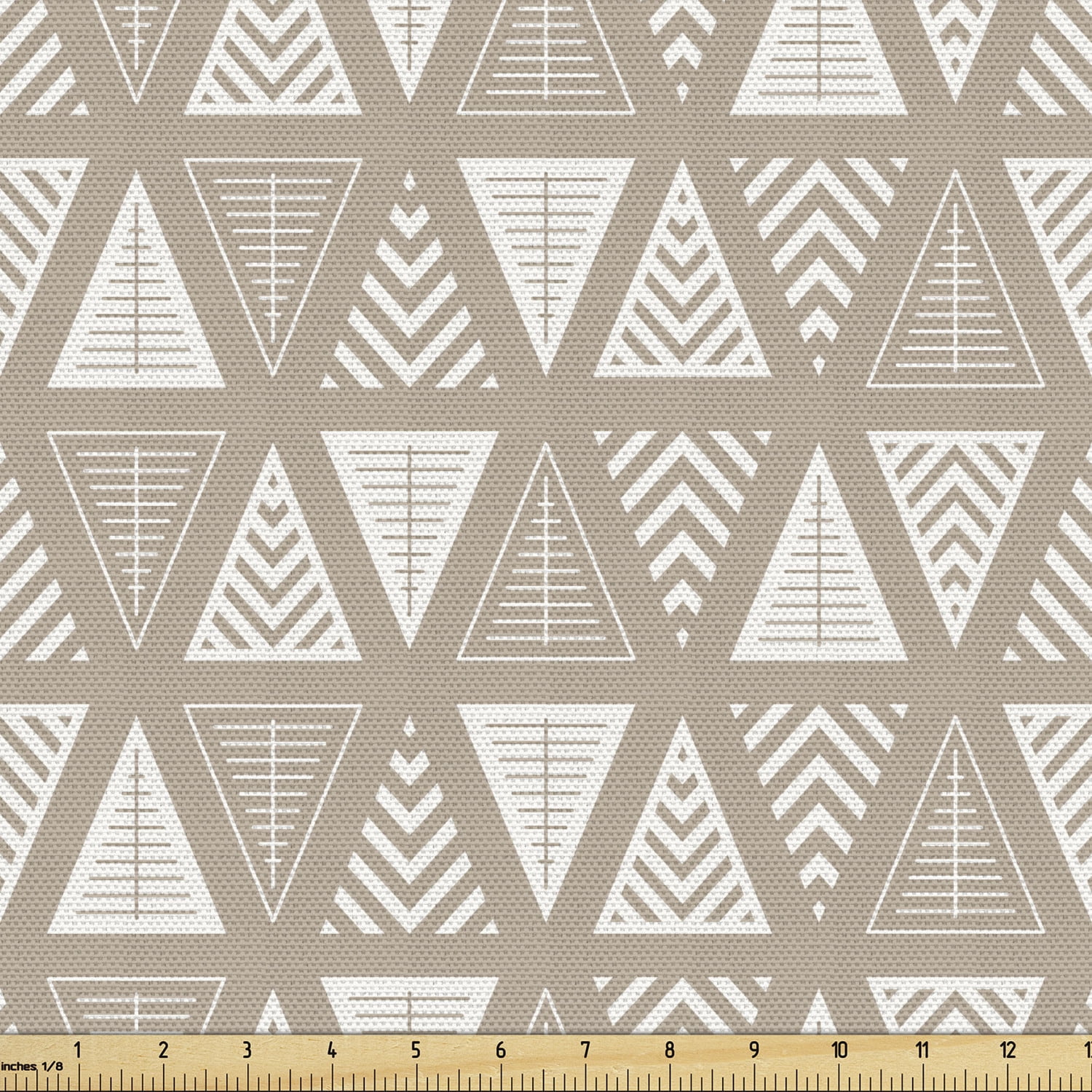 Geometric Sofa Upholstery Fabric by the Yard, Modern Neutral Style ...