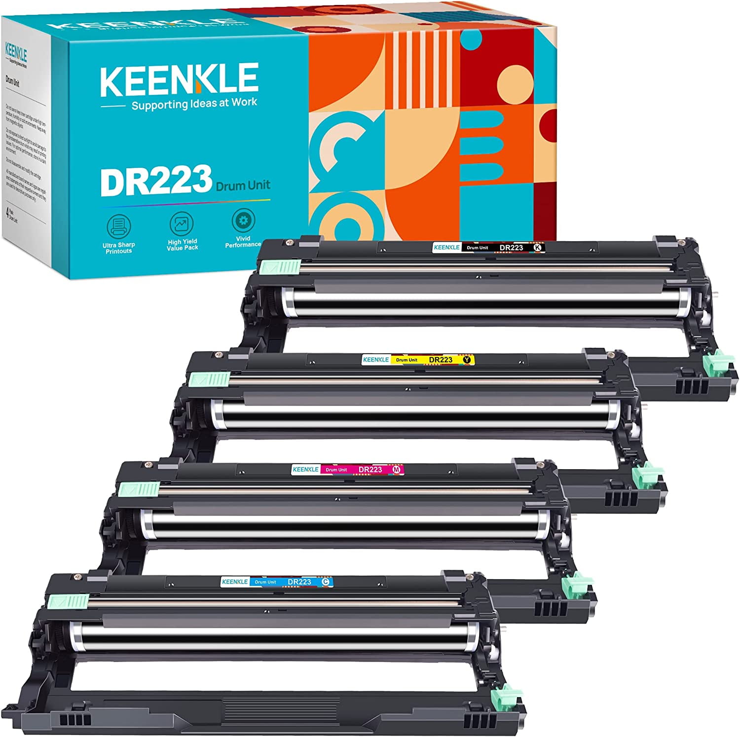 Buy DR223CL DR223 DR-223 YZHIGUO Compatible Drum Unit Replacement for Brother DR223CL DR223 DR ...