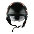 1Storm Motorcycle Half Face Helmet Mopeds Scooter Pilot with ...