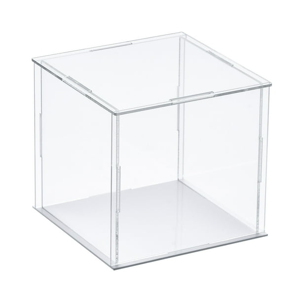 Unique Bargains Clear Display Case, Acrylic Box Assemble Transparent ...