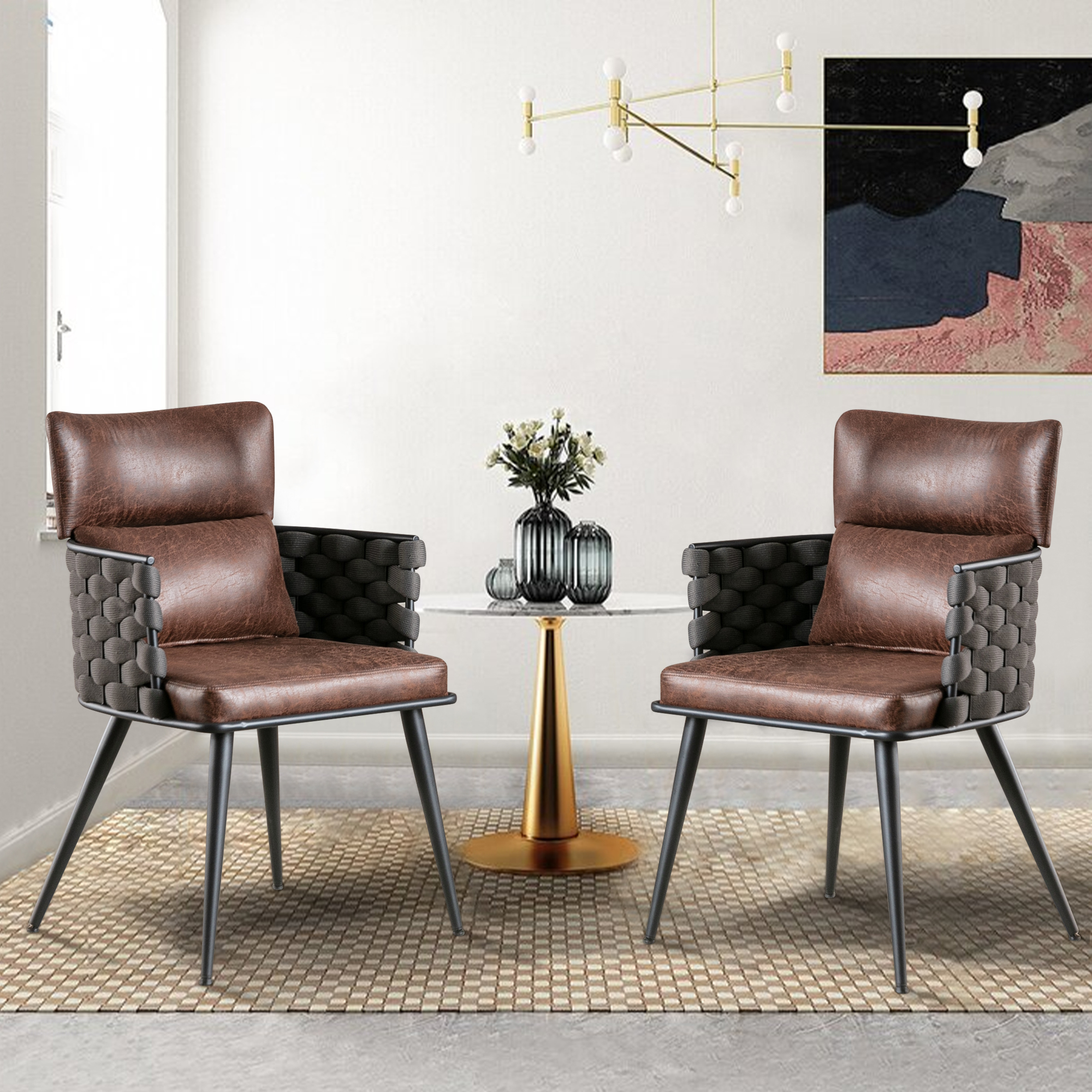 Alpine Furniture Del Rey Dining Chairs (Set of 2) - Walmart.com