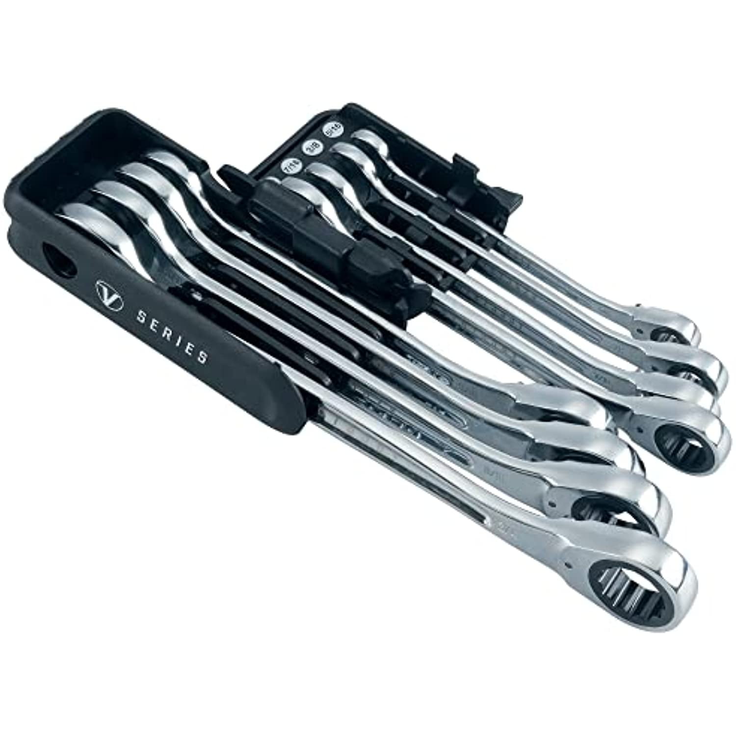 CRAFTSMAN V-SERIES Combination Ratchet Wrench Set, SAE, 8 Piece ...