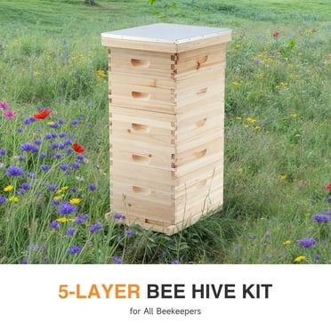 Beginner 10 Frame Bee Hive,Complete Beehive Kit,Wax Coated Bee Hives ...