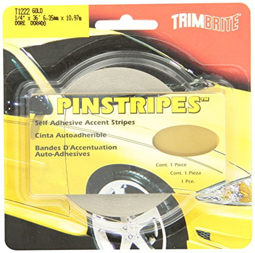 Trimbrite T1222 Trim Stripe Gold 1/4 Tape - Walmart.com