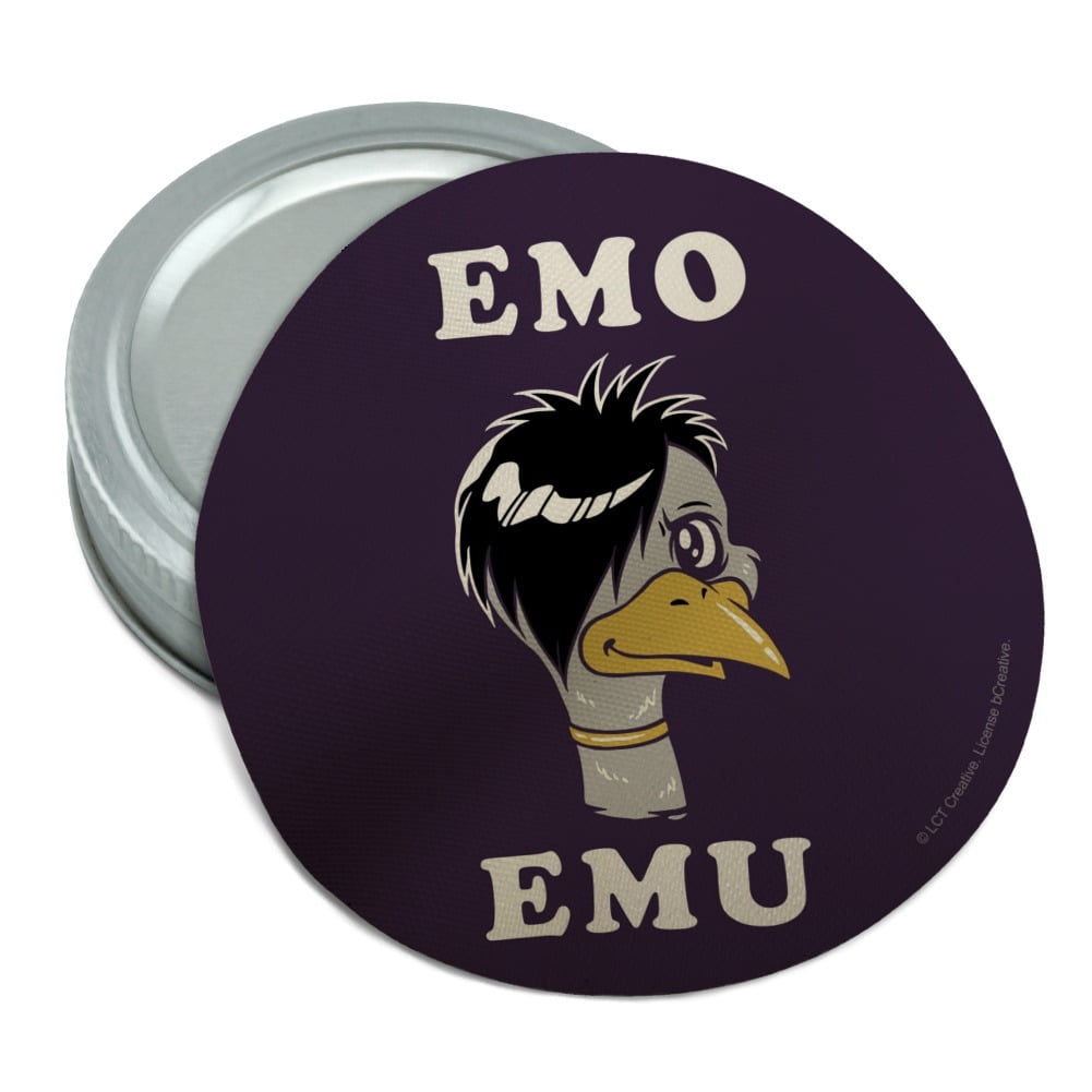 Emo Emu Funny Humor Round Rubber Non-Slip Jar Gripper Lid Opener ...