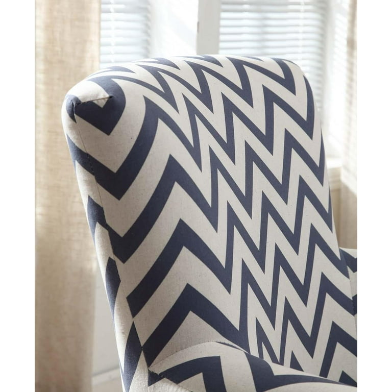 Chevron Print Accent Chair
