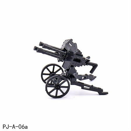 Moc Ww2 Heavy Machine Gun Blocks Swat Military Soldiers Weapons ...