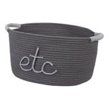 Mainstays Cotton Rope Oval Tote Bin, Set of 2 - Walmart.com