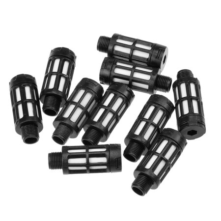 10pcs Plastic Pneumatic Muffler Exhaust Air Line 1/8 PT Black - Walmart.com