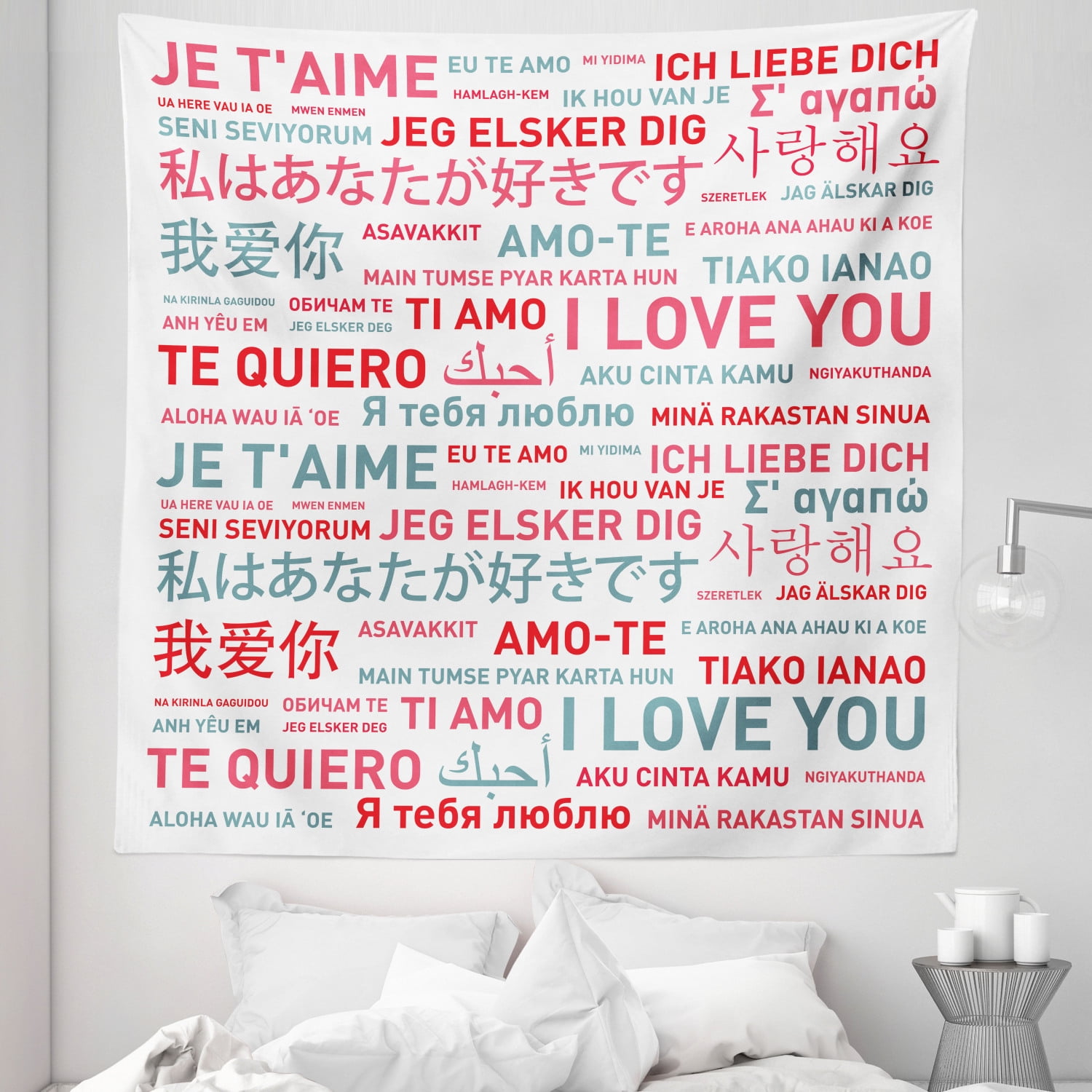 Love Tapestry, Emotional Messages in Various World Languages Love Has ...