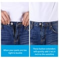 Fandiiiii 1/2 Buttons Buttons Set Adjustable Jean Button Women Pant ...