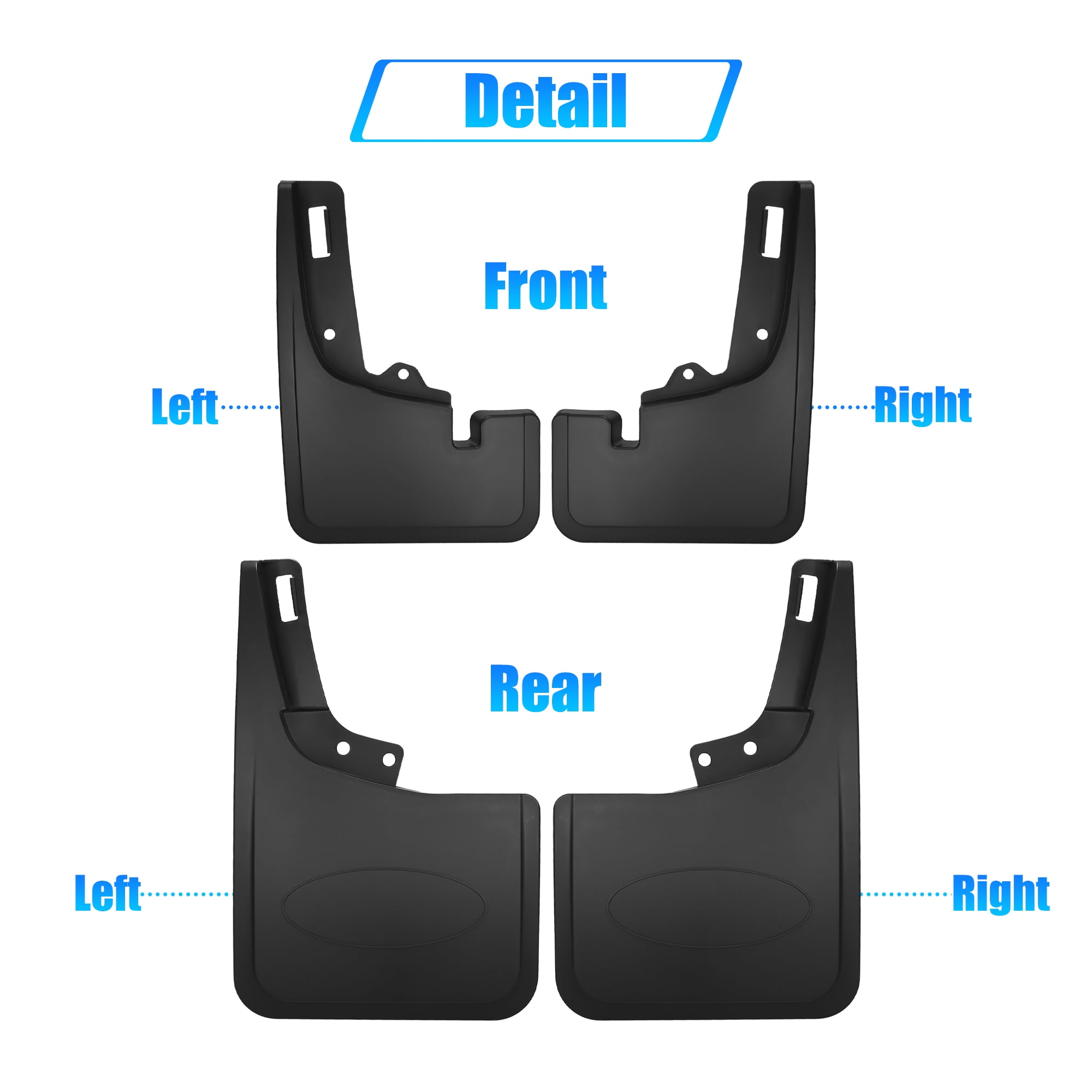 Buy Unique Bargains for Ford F150 2021 Guard Car Mud Guards Splash Set ...