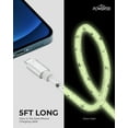 Liquipel Powertek Glow in Dark Cable lightning - White w/stars - Walmart.com
