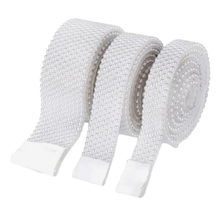 3 Rolls Self Sticky Ribbon Sticker Beaded Ribbon Roll for Crafting DIY ...