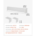 4 ft Baseboard Heater Cover, Heavy Steel, Easy Install, White, for ...