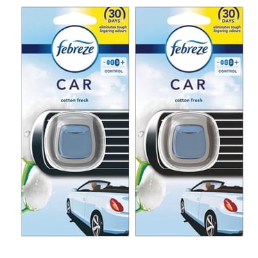 Febreze Car Air Freshener Vent Clip Cozy Campfire Scent, .06 oz, 2 Ct ...