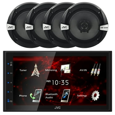 JVC Double DIN In-Dash 6.8" Clear Resistive Touchscreen Bluetooth WiFi ...