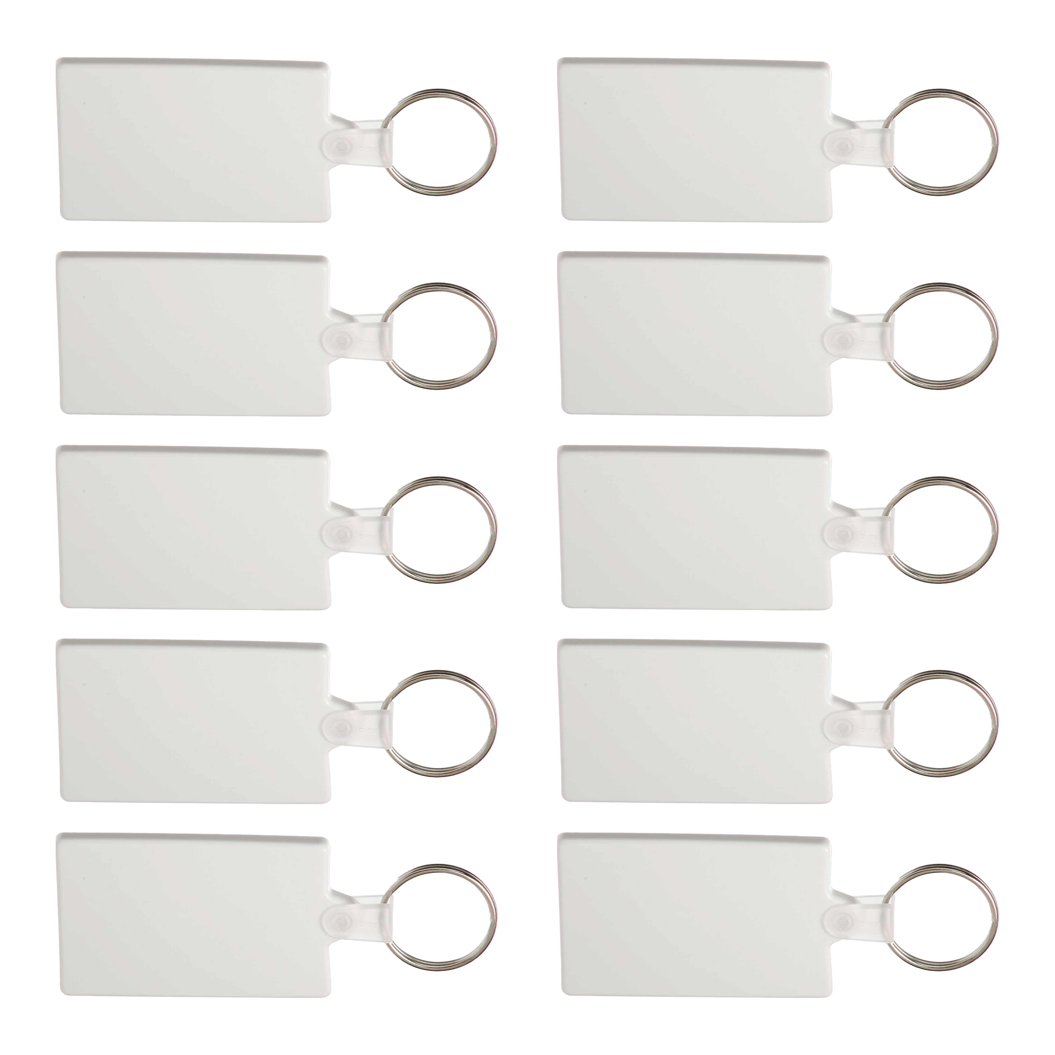 Rectangle Soft Keychains Set of 10, Bulk Pack - Perfect for Home ...
