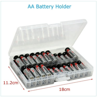 Fullcase Battery Storage Organizer Batteries Holder Case Holds 72pcs AA ...