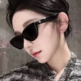 Cat-Eye Sunglasses with Star Accent, UV400 Protection Fashion Eyewear ...