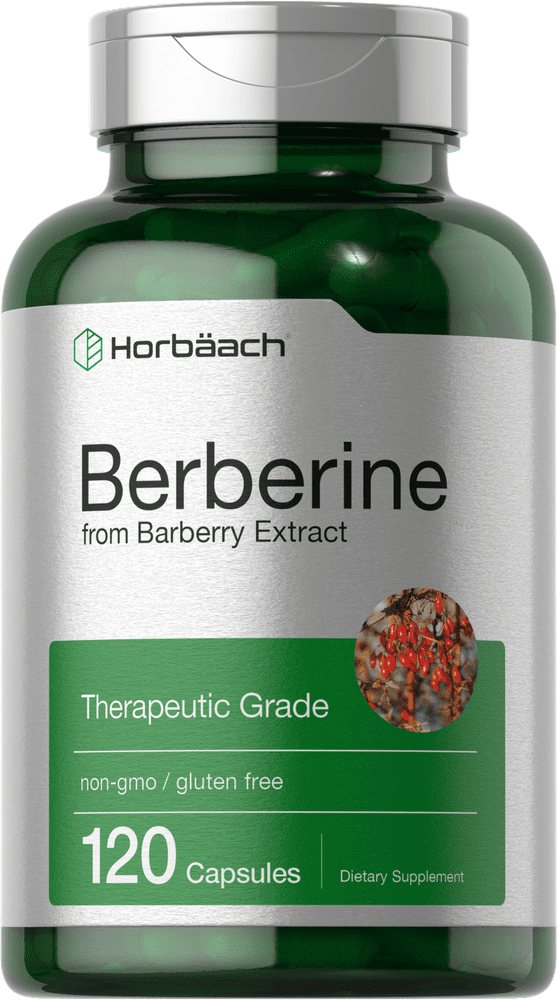 Berberine HCl | 120 Capsules | by Horbaach - Walmart.com