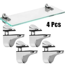 lanema Adjustable Glass Shelf Brackets Sturdy Zinc Alloy Clamp for ...