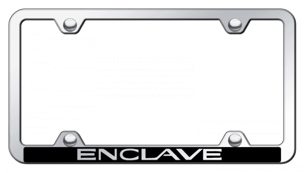 Buick Enclave Logo Wide Body Chrome ABS License Plate Frame Official ...