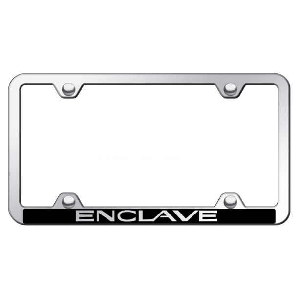 Buick Enclave Logo Wide Body Chrome ABS License Plate Frame Official ...