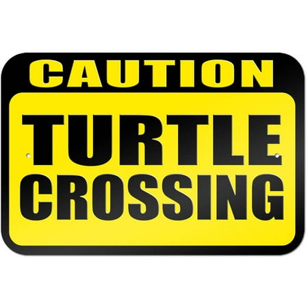 Caution Turtle Crossing Sign - Walmart.com