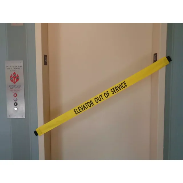 Elevator Out of Service Sign - Nylon Banner with Magnetic Ends ...