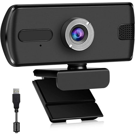 Webcam with Microphone-1080P USB Webcam,Web Cameras for Computers with ...