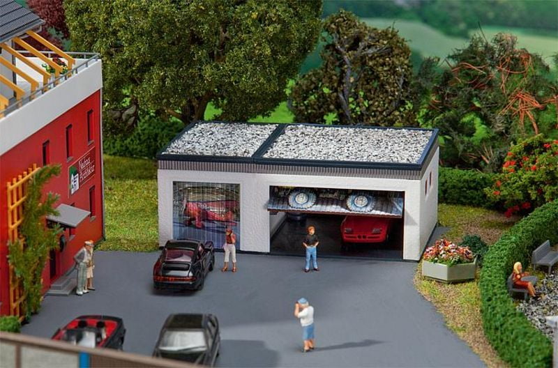 Faller 130319 Double Garage with Drive Components - Walmart.com