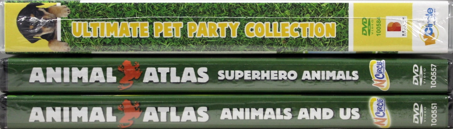 Animal Atlas Ultimate Pet Party, Superhero Animals & Us 6 DVD Set ...