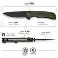 CIVIVI Tarask Pocket Folding Knife, 2.96" Nitro-V Blade G10 Handle ...