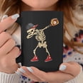 Baseball Player Catcher Pitcher With Mitt Dabbing Skeleton Coffee Mugs ...