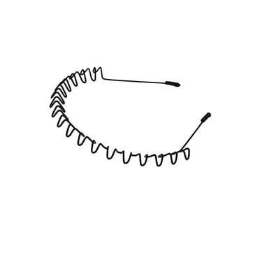 6 Pieces Metal Headbands Wavy Hairband Spring Hair Hoop Sports Fashion ...