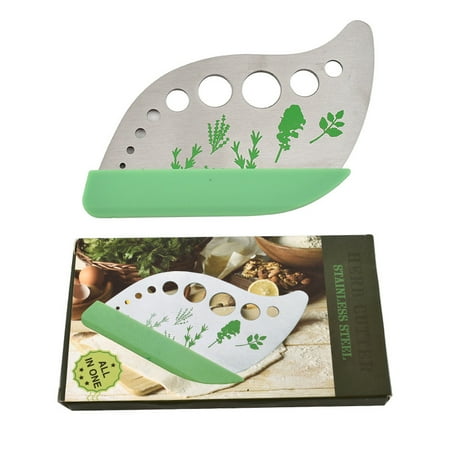 JOYWEI Herb Stripper Tool Herb Cutter Stainless Steel 9 Holes Herb Zip ...