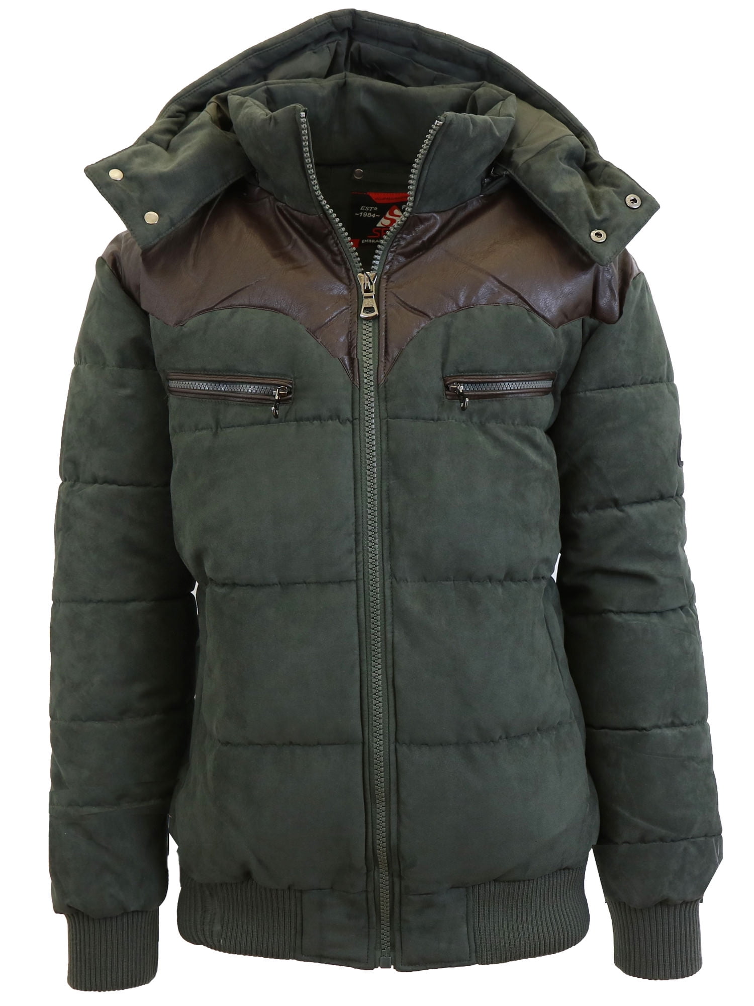 Mens Heavyweight Western Puffer Jacket - Walmart.com