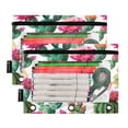 2 Pieces Pencil Bag Binder Pouches 3-Ring Page Turning Folder Pencil ...