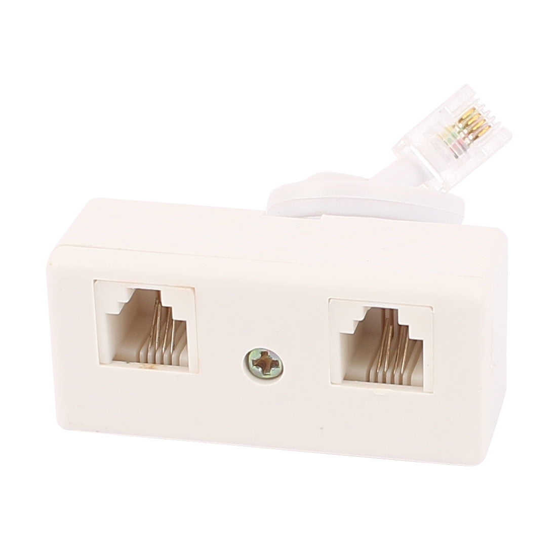 RJ11 6P4C US Male to US Dual Female Connector Telephone Cable Adapter ...