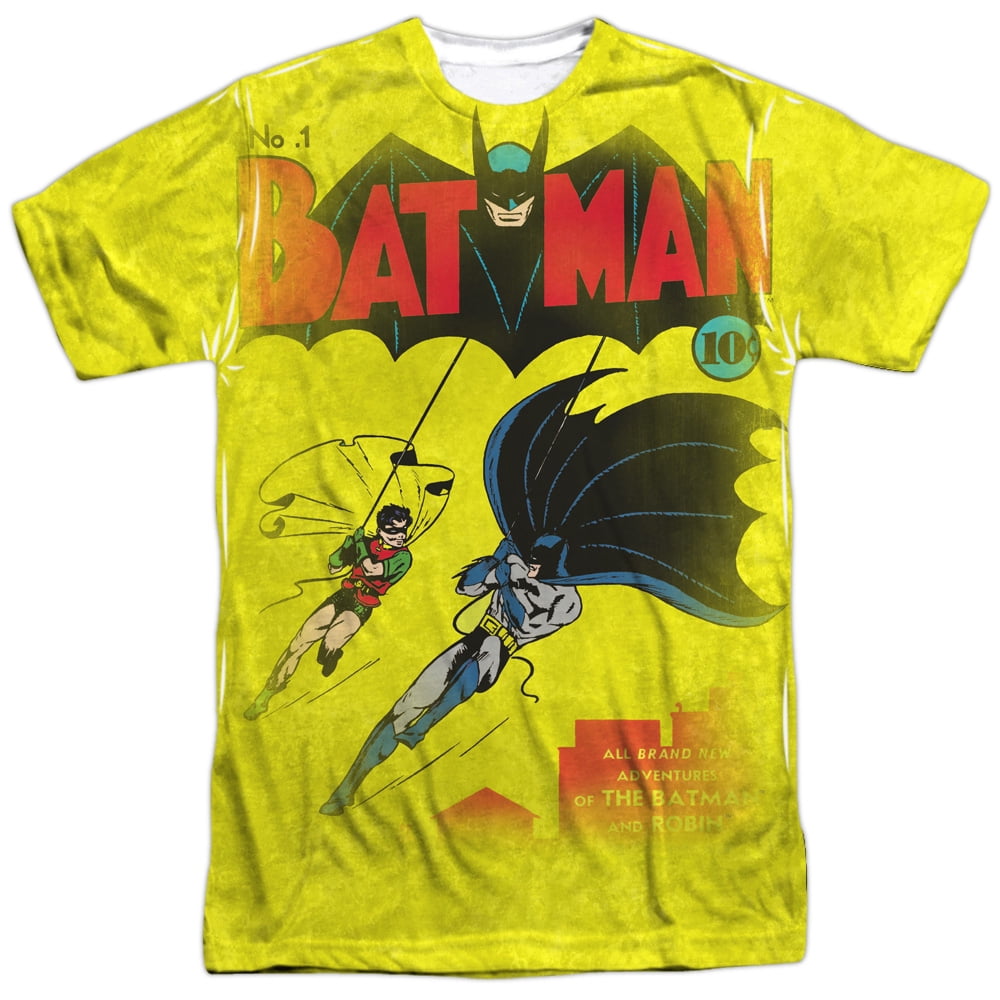 DC Comics Men's Batman Number One Sublimation T-shirt White - Walmart.com
