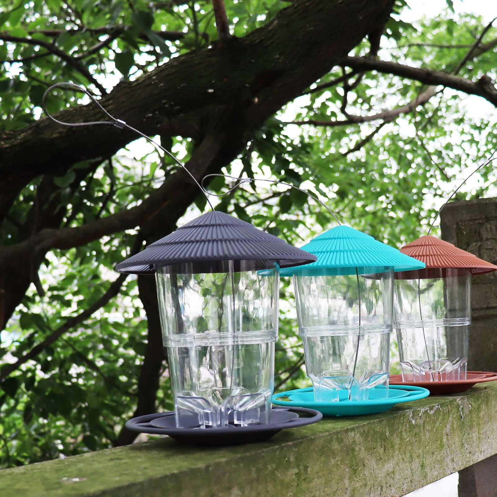 Lomubue Creative House Shape Bird Feeder Hanging Design Weather ...