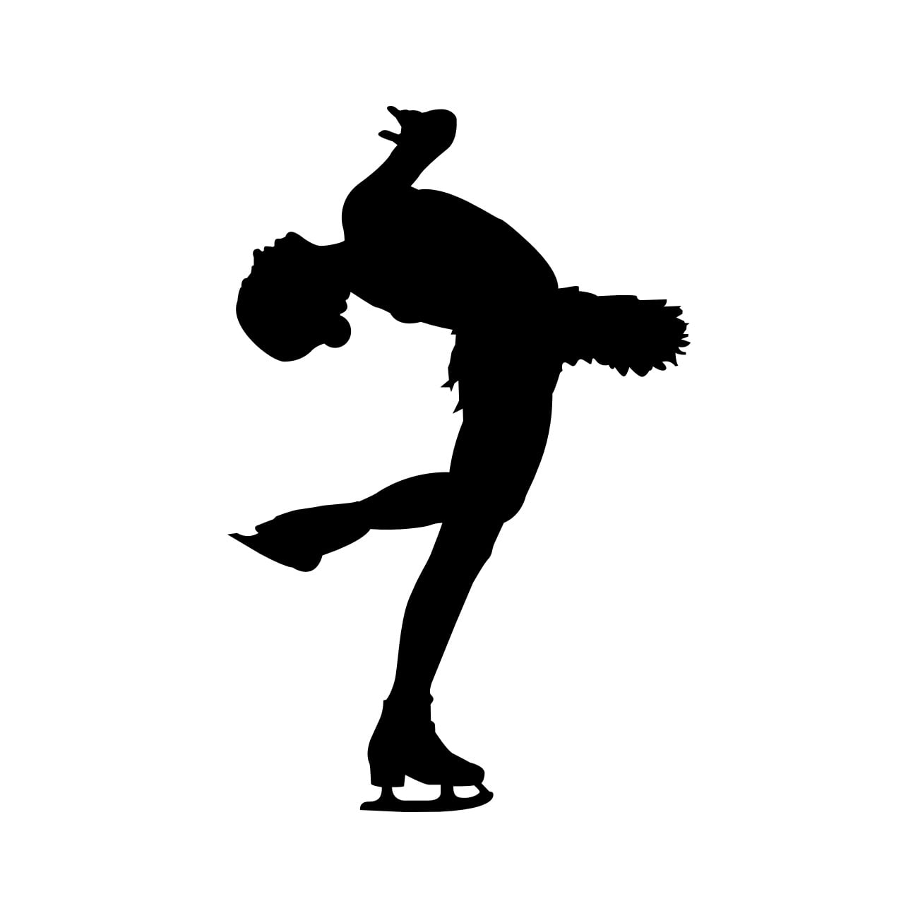 Figure Skater Sticker Decal Die Cut - Self Adhesive Vinyl ...