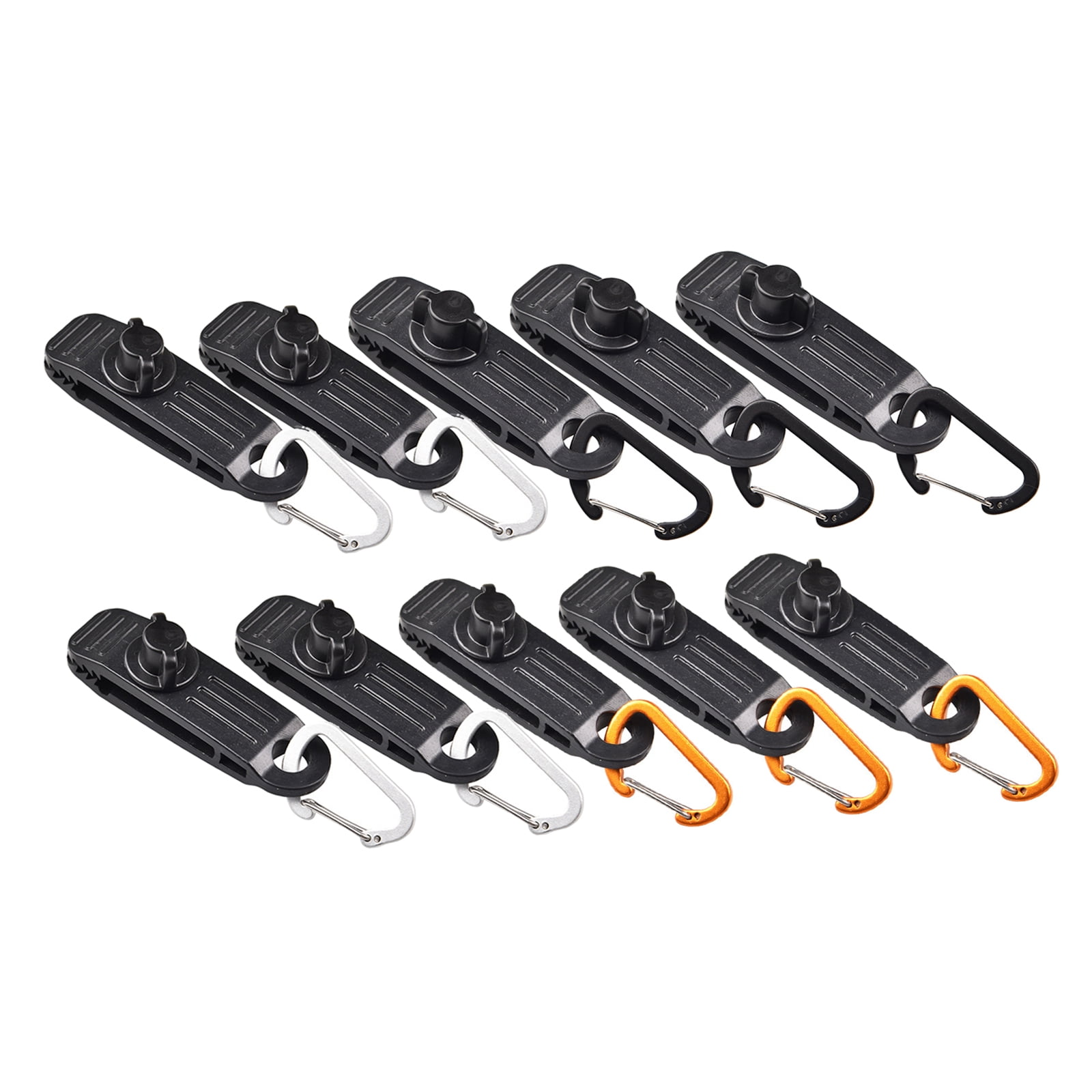 10 Durable Tarp Clips Buckles Tarpaulin Tent Snaps Clamps Hiking ...