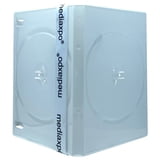 Checkoutstore Double DVD Cases, Solid White, Polypropylene Plastic ...