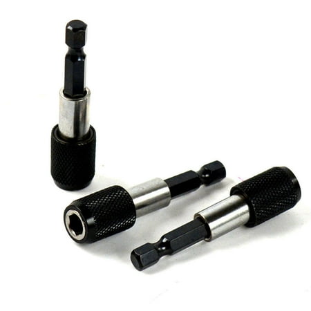 3 Pieces Magnetic Bit Holder, 1/4" 60mm Impact Driver Bit Holder, for ...