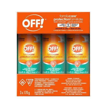 OFF! Family Care Insect and Mosquito Repellent, 3 x 170g | Walmart Canada