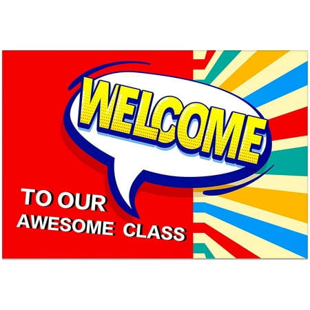 30pcs Welcome to Our Awesome Postcards,4" x 6" Confetti Welcome ...