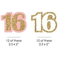 Big Dot of Happiness Sweet 16 - DIY Shaped Birthday Party Cut-Outs - 24 ...